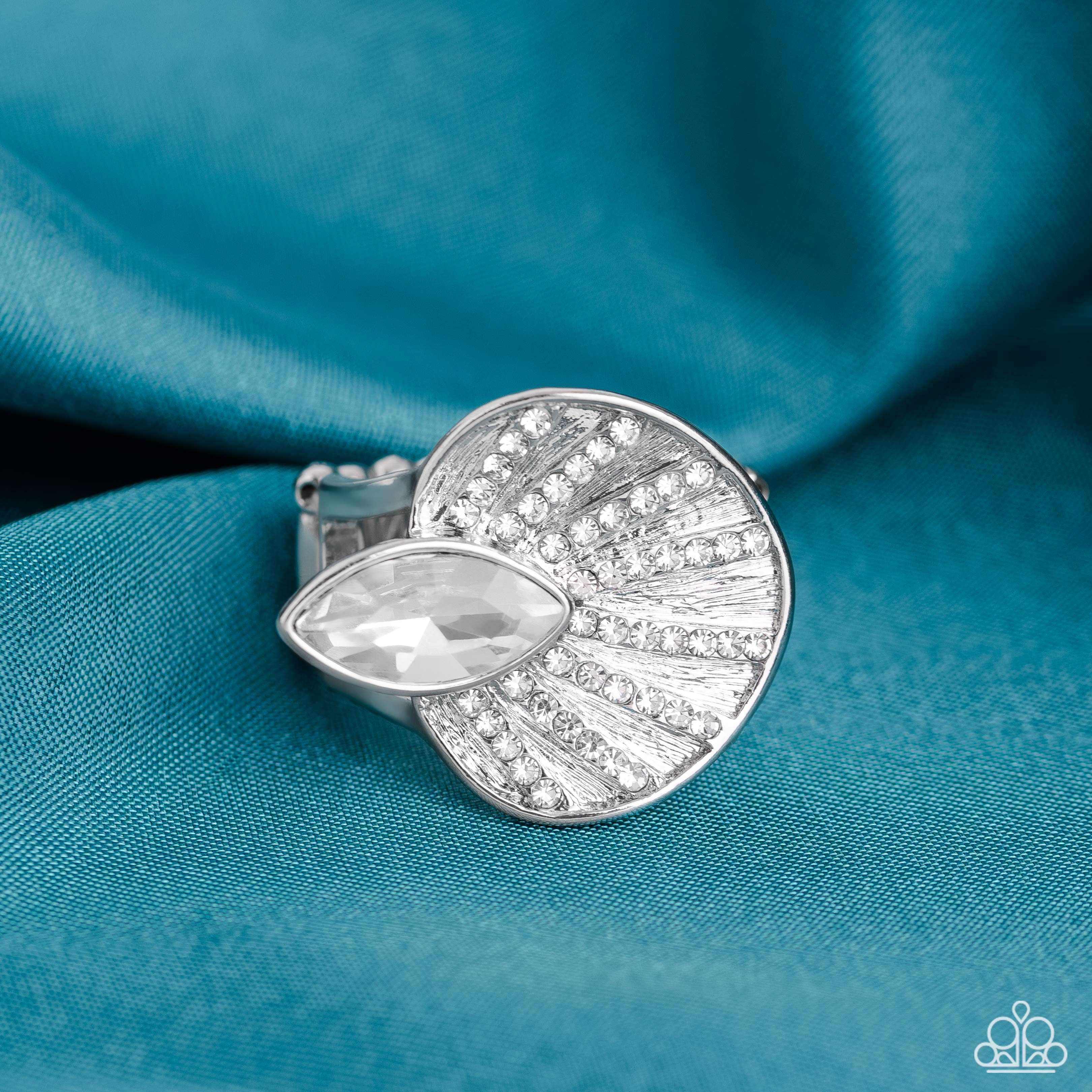 Fan Dance Dazzle - White – Ritzy Rich Bling Jewels